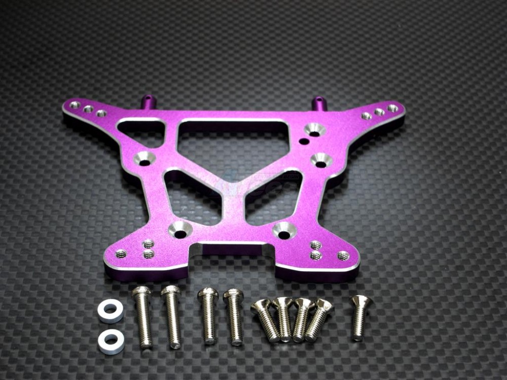 GPM Racing HPI Nitro, Rush Evo Aluminum Rear Shock Mount Tower Purple ...